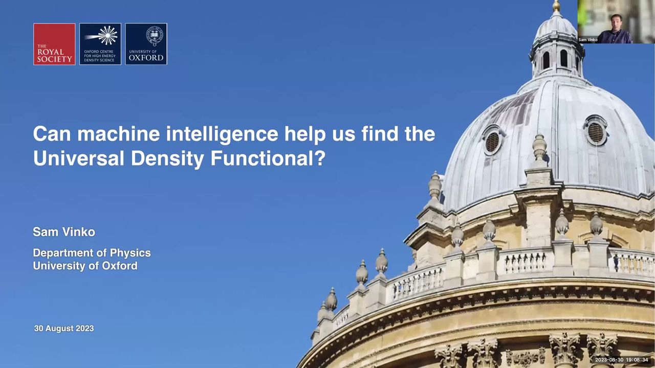 MatSQ 128 : Can machine intelligence help us find the Universal Density ...